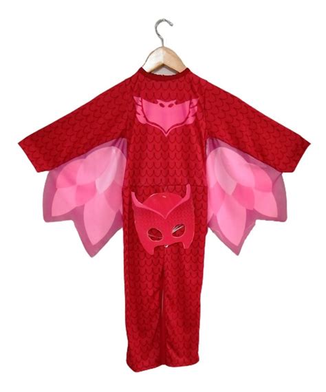 Disfraz Pj Mask Rojo Ululette Héroes En Pijamas Con Antifaz FUN FANTASY