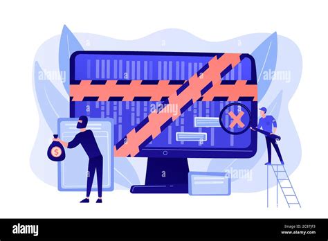 Computer Forensics Concept Vector Illustration Stock Vector Image Art