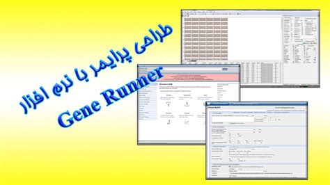 طراحی پرایمر با نرم افزار Gene Runner YouTube