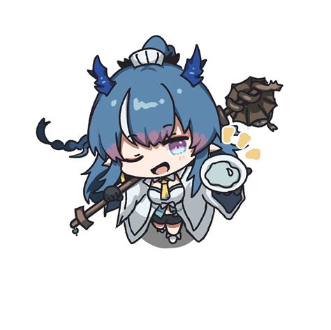 Ling Arknights Drawn By Mabing Danbooru
