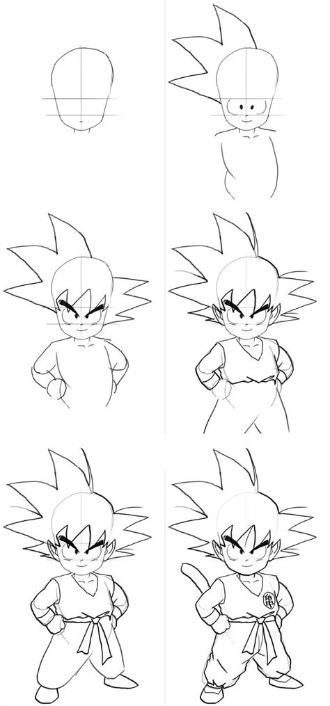 How To Draw Kid Goku Dragon Ball Art Kid Goku Goku Drawing