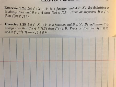 solved let f x rightarrow y be a function and a subset x