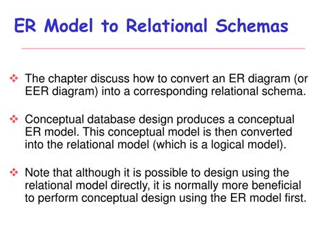 Ppt Database Systems Design Part Iii Mapping Er Diagram To