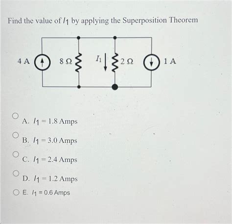 Solved Find The Value Of I By Applying The Superposition Chegg
