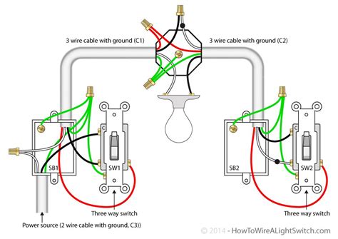 Two Way Switching Wires How To Wire A Way Light Switch