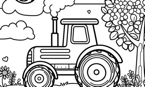 Coloriage d un tracteur Claas à Télécharger ou à Imprimer gratuitement