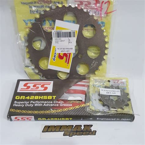 Jual Gear Set Sprocket Baja SSS Rantai 415HSBT 415 Honda Suzuki Yamaha