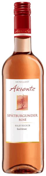 2021 Moselland Akzente Spätburgunder Halbtrocken Rosé Vivino