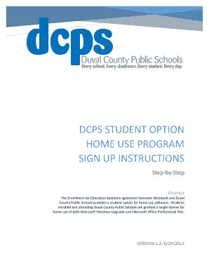 Fillable Online DCPS STUDENT OPTION Fax Email Print PdfFiller