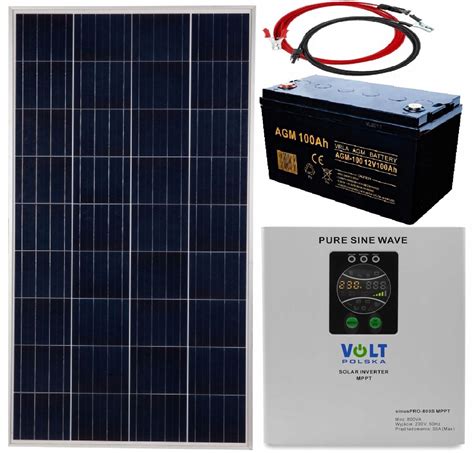 Przetwornica Ups Sinus W Zestaw Solarny Fotowoltaiczny Ah Panel