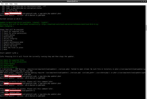 Upgrade From To Results In Php Error When Using Update
