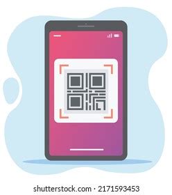 Phone Scanning Qr Code Mobile App Stock Vector Royalty Free