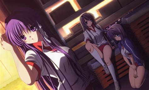 Clannad Fujibayashi Kyou Fujibayashi Ryou Gym Uniform Sakagami Tomoyo