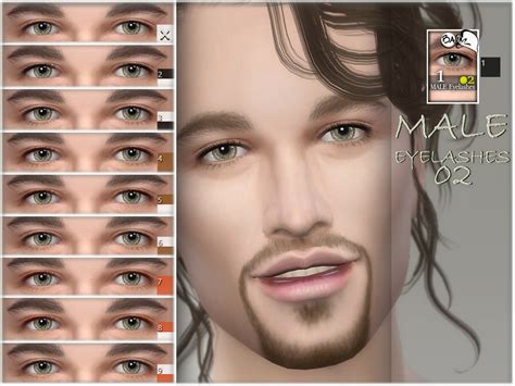 The Sims Resource Male Eyelashes 02