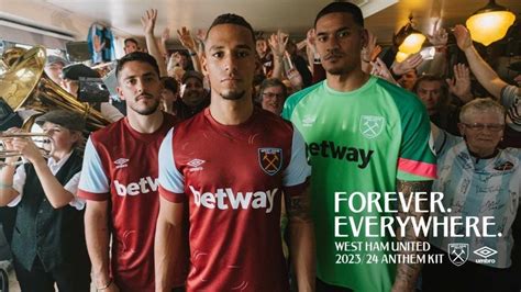 West Ham United 2023 24 Umbro Home Kit Unveiled The Kitman
