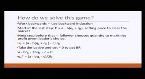 lecture 31 stackelberg leadership model introduction and detailed analysis youtube