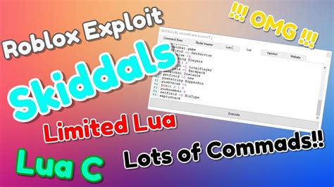 New Roblox Exploit Skidals Level Limited Lua Lua C Lots Of