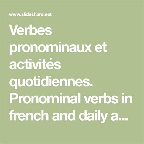 The Words Are In French And English On A Green Background With An Image