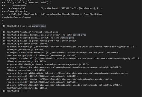 failed to parse remote port from server output · issue 5252 · microsoft vscode remote release