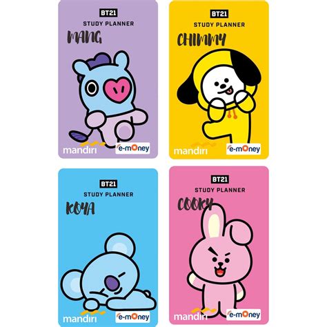 Jual Kartu EMoney EToll Tapcash BRIZZI Edisi BT21 Seri 2 Custom Print