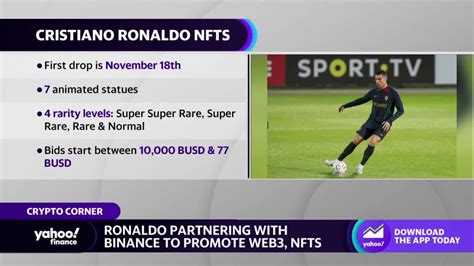 Soccer Superstar Cristiano Ronaldo Launches NFT Collection With Binance