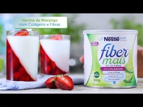 Verrine de Morango Colágeno e Fibras YouTube