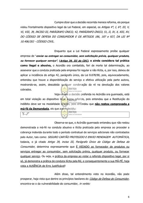 Recurso Especial para o STJ Consumidor Cartão de Crédito Seguro não