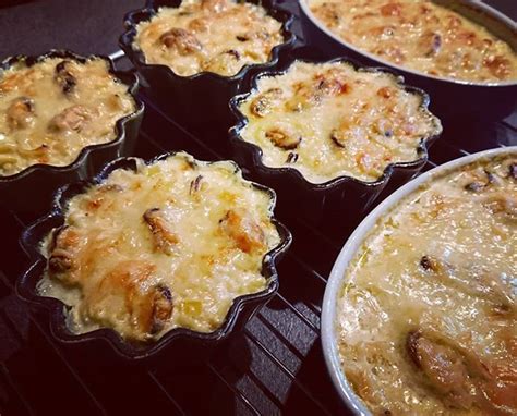 Cassolettes gratinées aux moules lieu noir et poireaux Recette