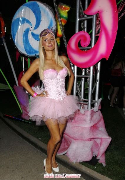 Paris Hilton At The Playboy Mansion Party