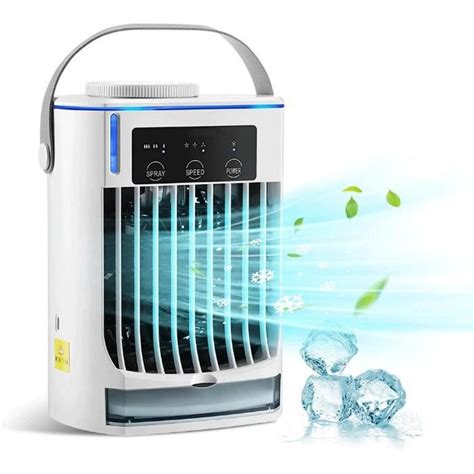 Climatiseur Portable Sans Tuyau 3 Vent Vitesses Modes Clim Mobile Sans