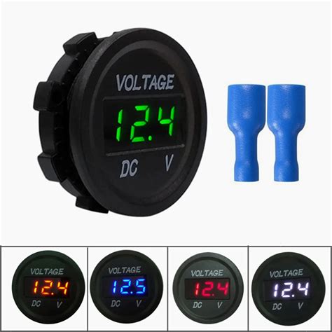 DC 12V Digital LED Panel DC Voltmeter Voltage Meter Display For Car