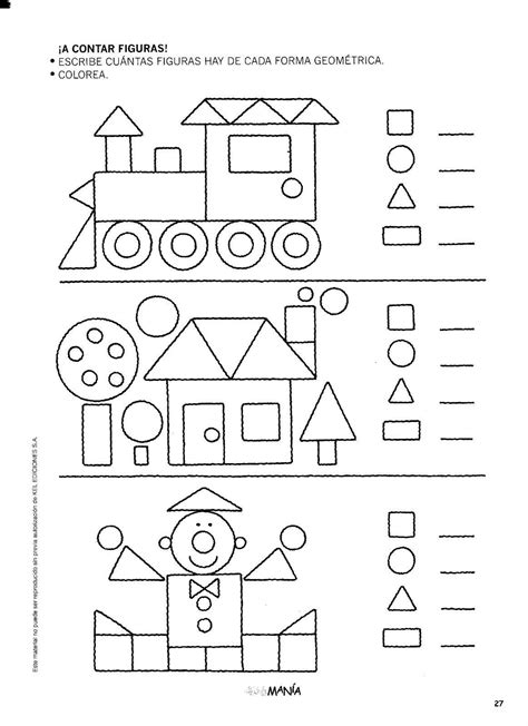 Preescolar Dibujos Con Figuras Geometricas Para Ni Os De Primaria