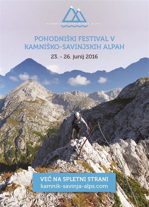 Pohodniški festival v Kamniško Savinjskih Alpah jezersko si