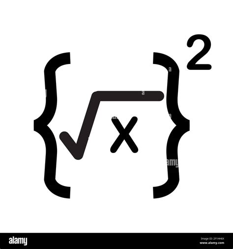 Math Formula Icon On White Background Formula I Symbol Math Formula