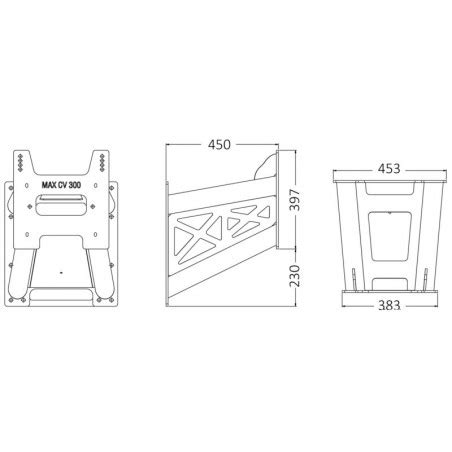 Cv Chaise Fixe En Inox Pour Moteur Hors Bord