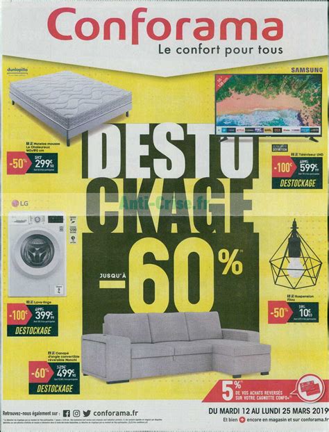 Anti Crise Fr Catalogue Conforama Du 12 Au 25 Mars 2019CONFORAMA Le