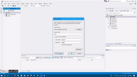 Connecting Oracle Database With Visual Studio C Youtube