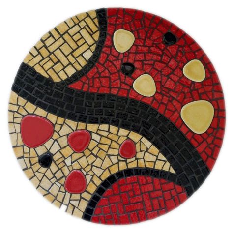 Mosaique Dessous de plat Emaux Briare et Galets Art de la mosaïque