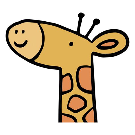 Diseño PNG Y SVG De Linda Jirafa Animal Para Camisetas