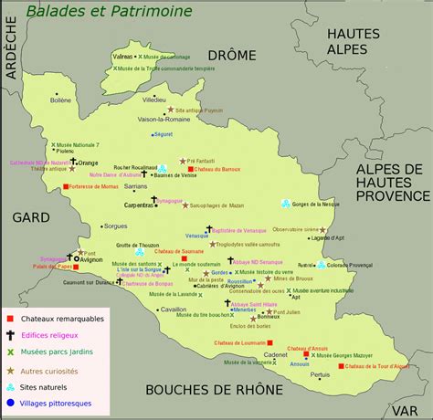 Carte Du Vaucluse Vaucluse Carte Des Villes Communes Sites Touristiques