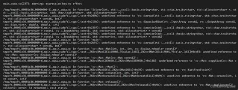 cuda——报错解决：编写cuda opencv混合程序时遇到：undefined reference to `cv imread std cxx11 basic string