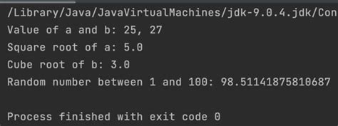 java math class