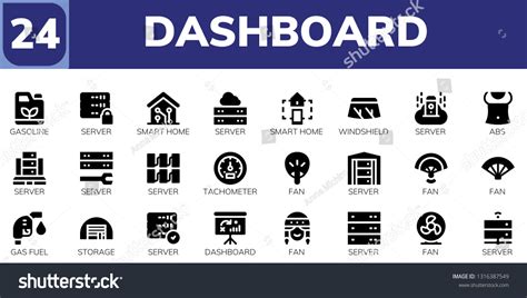 Dashboard Icon Set Filled Dashboard Vector C S N Mi N Ph B N