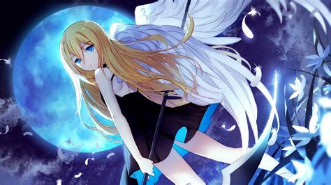Blond Hair Blonde Anime Girls Comic Art Scythe Anime Blue Eyes Angel Of Death Flowers