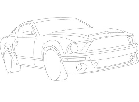 Coloriage Ford Mustang T L Charger Et Imprimer Gratuit Sur