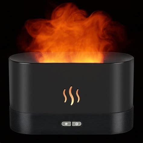 Foreverup Diffuseur D arômes avec Effet Flamme Humidificateur et