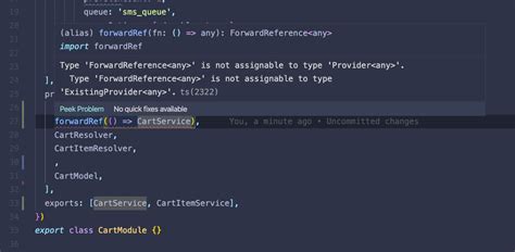 javascript nestjs typescript error when use forwardref stack overflow