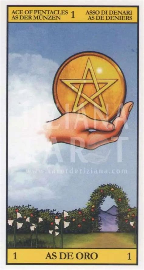 El As De Oros En El Tarot Tarot Significado Ace Of Pentacles Tarot