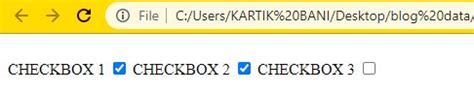ADDING A CHECKBOX IN HTML