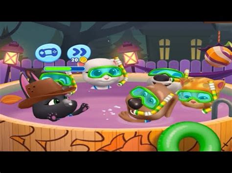 My Talking Tom Friends Spooky Halloween Update Gameplay Walkthrough